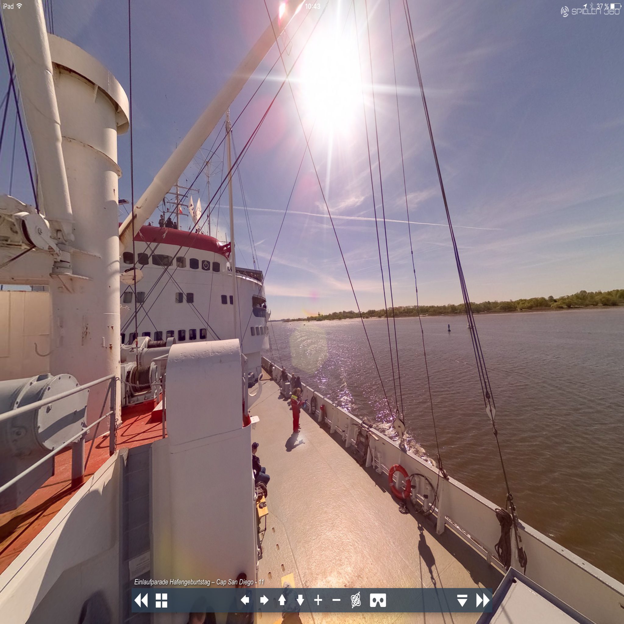 Fahrt auf der Cap San Diego – SPIELER 360 Fahrt auf der Cap San Diego – SPIELER 360